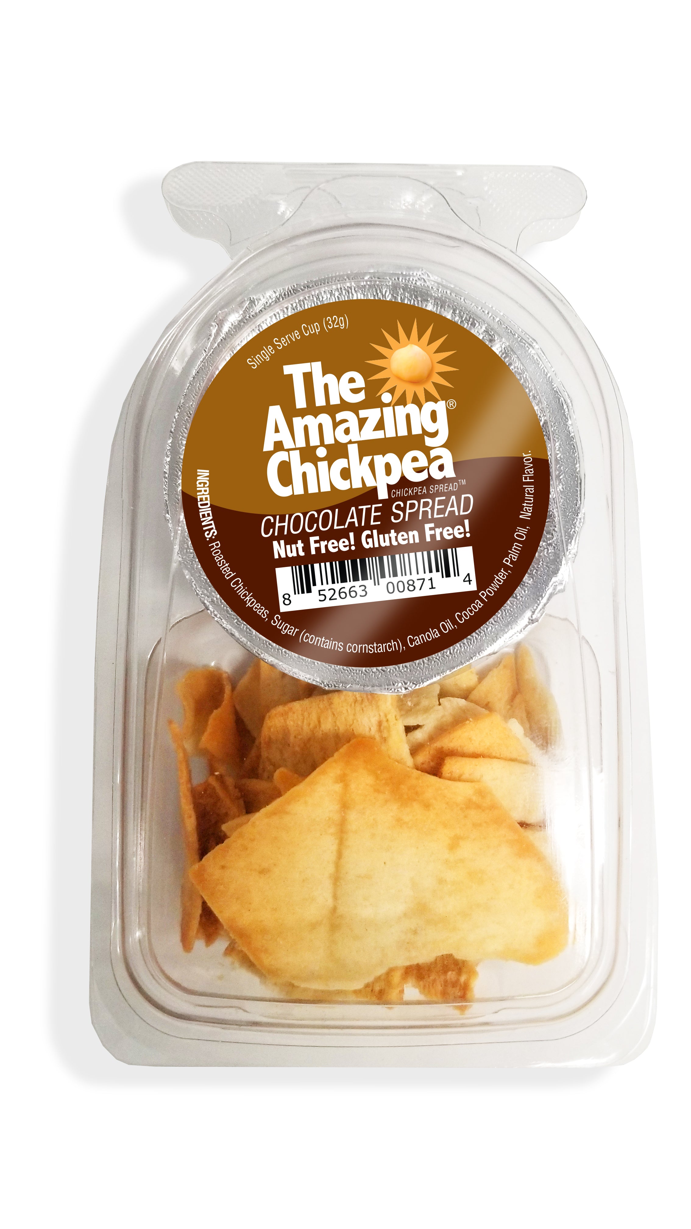 Chocolate Cups + Pita Chips – The Amazing Chickpea Butter Food Service