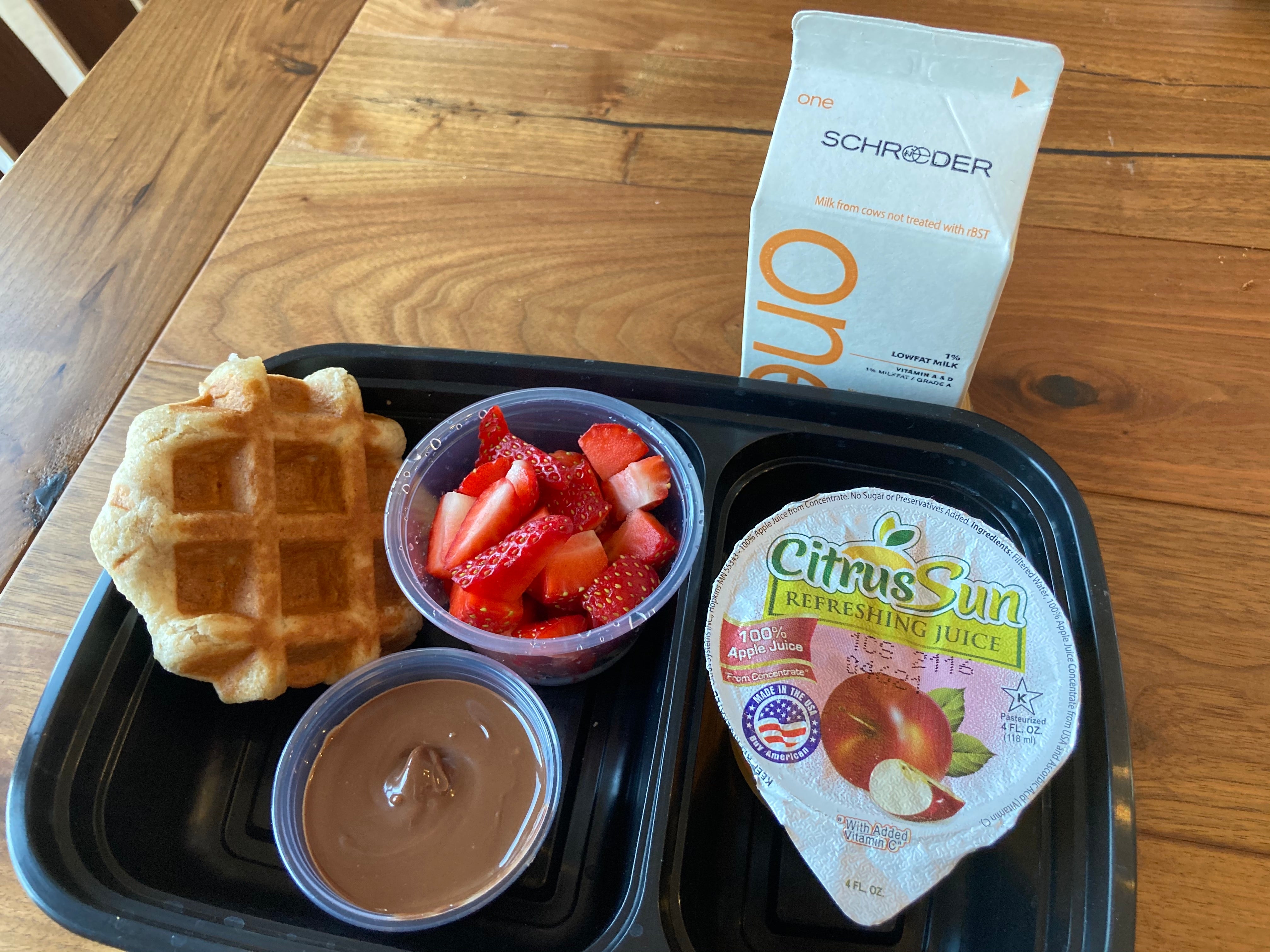 Breakfast with TAC Chocolate Chickpea Cup with Strawberry Waffle – The ...