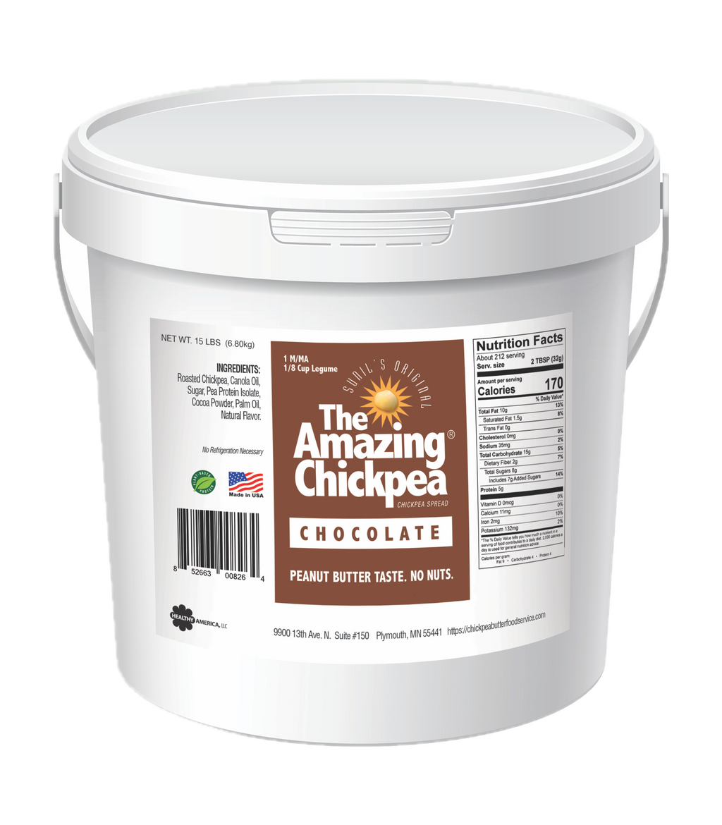 The Amazing Chickpea Chocolate Spread 15 LB Pail – The Amazing Chickpea ...