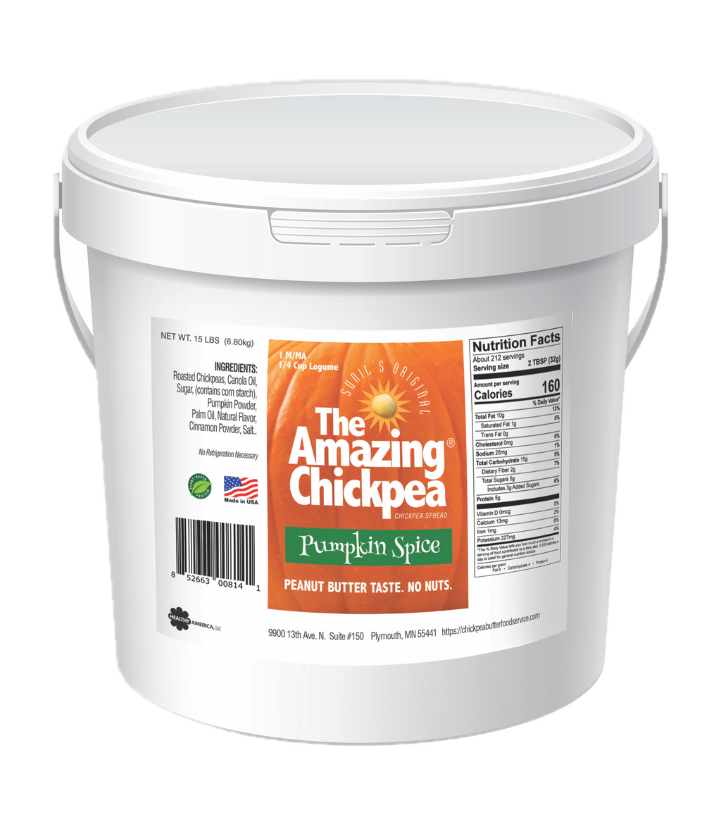 The Amazing Chickpea Pumpkin Spice Spread 15 LB Pail – The Amazing ...