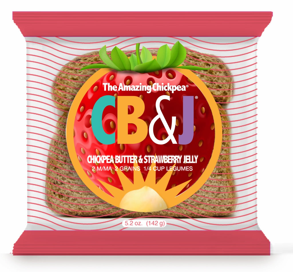The Amazing Chickpea (CB &J) Creamy & Strawberry Jelly Sandwiches – The ...