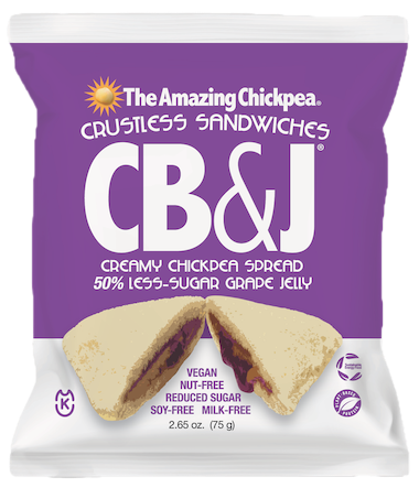 The Amazing Chickpea® Crustless CB&J™ (Creamy Chickpea Butter & Grape ...